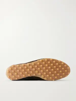 MAISON MARGIELA Sprinters Paneled Suede Sneakers - Brown