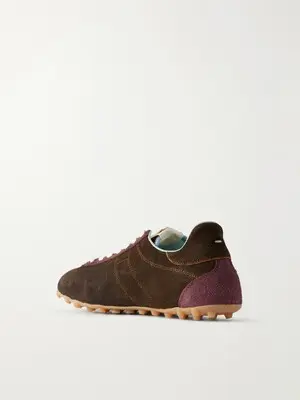 MAISON MARGIELA Sprinters Paneled Suede Sneakers - Brown