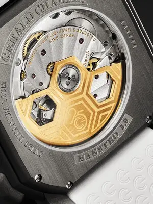 GERALD CHARLES Maestro 3.0 Automatic Chronograph Darkblast® Titanium Watch, Ref. Gc3.0-tnsb-06cp-rspn