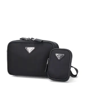 Prada Triangle-logo Brique Messenger Bag