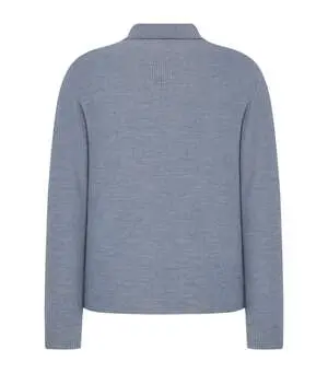 THE ROW Bertram Cashmere Long-sleeve Polo Shirt