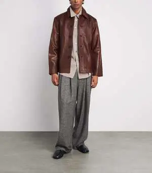 Studio Nicholson Landau Leather Jacket