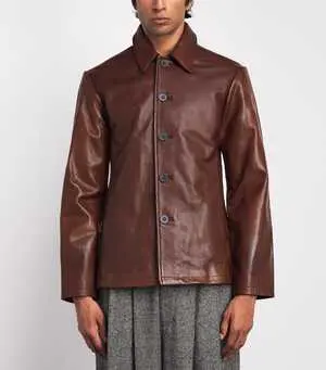 Studio Nicholson Landau Leather Jacket