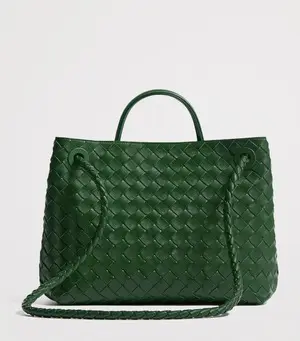 Bottega Veneta Leather Andiamo Top-handle Bag - Green
