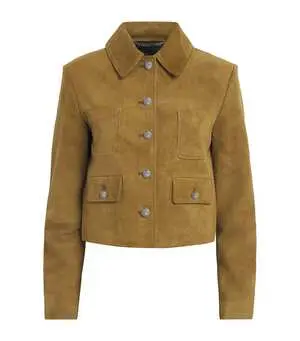 Altuzarra Suede Astley Jacket - Brown