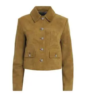 Altuzarra Suede Astley Jacket - Brown