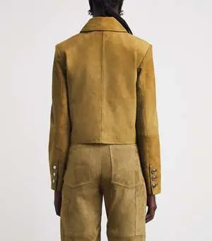 Altuzarra Suede Astley Jacket - Brown