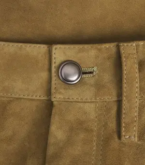 Altuzarra Suede Mills Straight Trousers