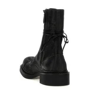 Miu Miu Lace-up Leather Boots