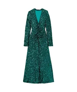 ROTATE BY BIRGER CHRISTENSEN Sierra Sequined Stretch Dress - Green