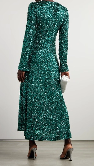 ROTATE BY BIRGER CHRISTENSEN Sierra Sequined Stretch Dress