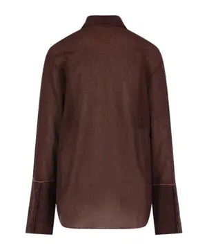 Oseree Oversized Sequin Knit Top