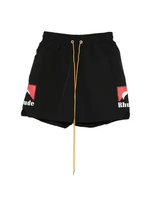 Rhude Drawstring Straight-hem Shorts