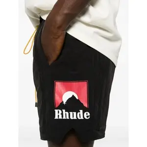 Rhude Drawstring Straight-hem Shorts
