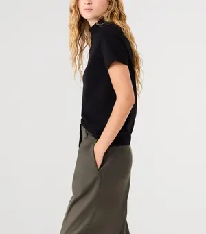 Maje Cotton Back-zip T-shirt