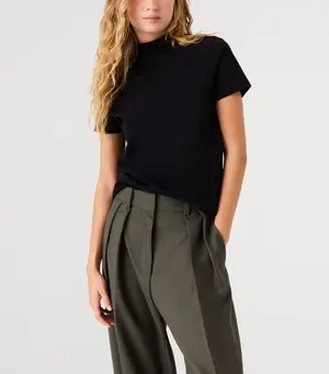 Maje Cotton Back-zip T-shirt