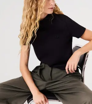 Maje Cotton Back-zip T-shirt