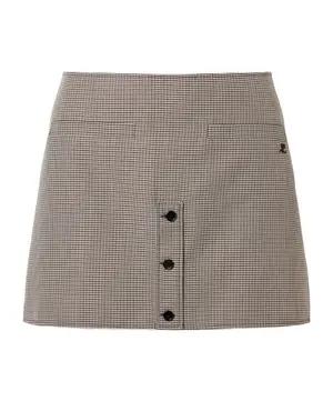 COURREGES Houndstooth Mini Skirt - No