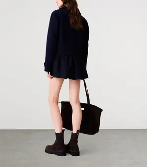 Maje Wool-blend Cropped Jacket
