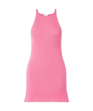 COURREGES Ribbed-knit Mini Dress - No