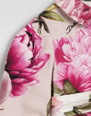 Dolce & Gabbana Floral-print Pleated Dress