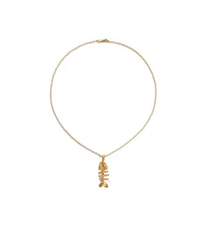 ALIGHIERI Fish Bone Necklace - Yellow
