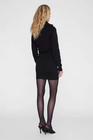 ANINE BING June Trucker Collar Dress