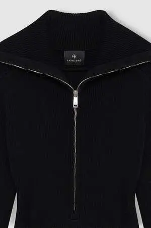 ANINE BING June Trucker Collar Dress