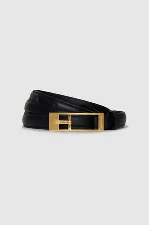 ANINE BING Double Elly Belt Smooth Leather