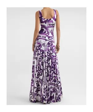 Dolce & Gabbana Maiolica-print Midi Dress