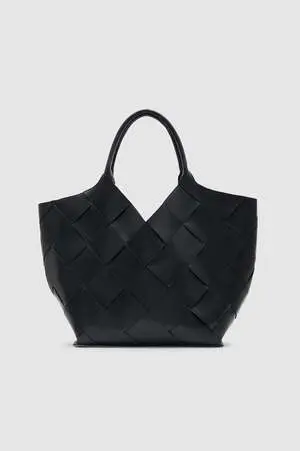 ANINE BING Lili Tote Braided Leather