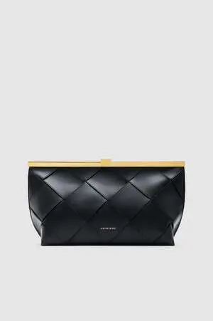 ANINE BING Anine Clutch Braided Leather