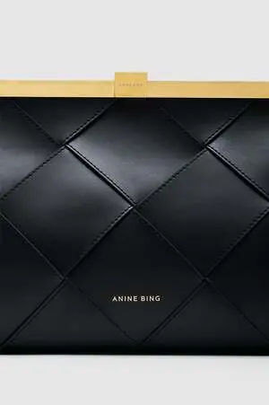 ANINE BING Anine Clutch Braided Leather