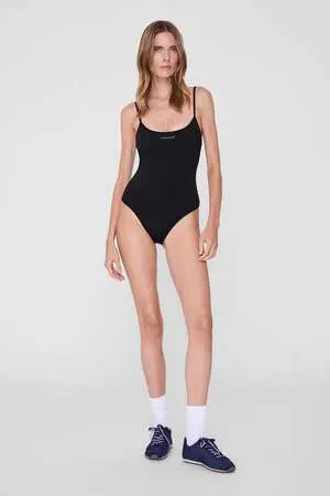 ANINE BING Barbara Bodysuit - Black