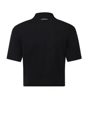 Pinko Short Sleeved Buttoned Polo Jumper