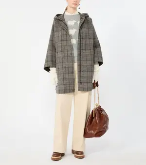 Max Mara Virgin Wool Quilted-back Coat