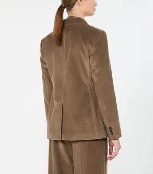 Max Mara Corduroy Double-breasted Blazer