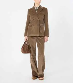 Max Mara Corduroy Wide-leg Trousers