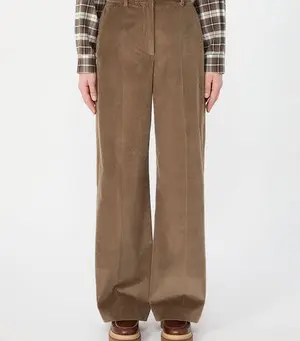 Max Mara Corduroy Wide-leg Trousers