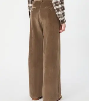 Max Mara Corduroy Wide-leg Trousers