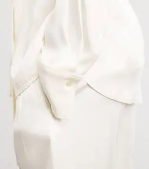 Victoria Beckham Satin Crepe Alba Blouse