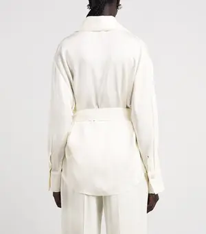 Victoria Beckham Satin Crepe Alba Blouse