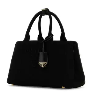 Prada Logo-embroidered Large Handbag