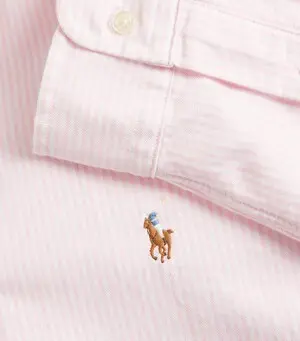 Polo Ralph Lauren Cotton Stripe Oxford Shirt - Pink