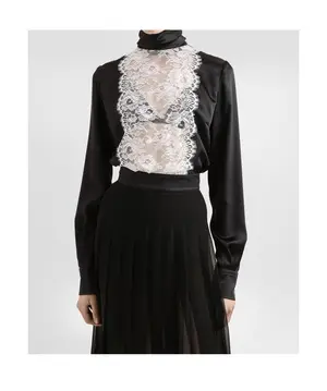 Dolce & Gabbana Lace-appliqué Blouse