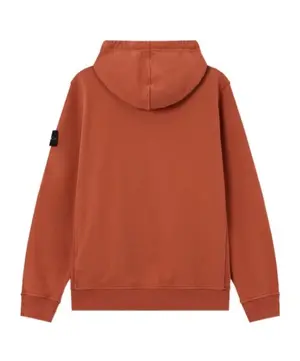 Stone Island Regular-fit Hooded Sweatshirt With Thumbhole Cuffs