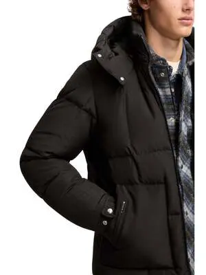 Moncler Long-sleeve Hooded Down Jacket