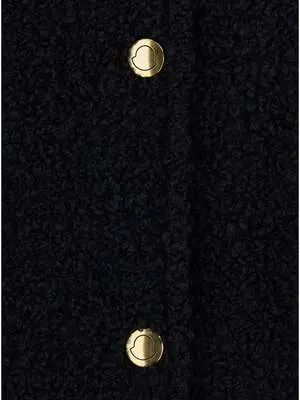 Moncler Zip-up Padded Cardigan - Black