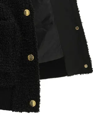 Moncler Zip-up Padded Cardigan - Black
