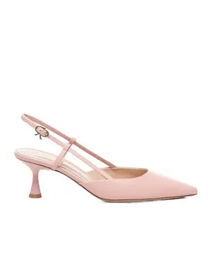 GIANVITO ROSSI Ascent Pointed-toe Slingback Pumps - Pink